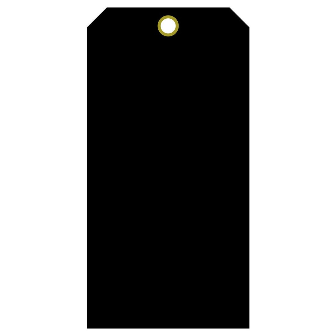 2" X 4" Black Plastic Waterproof Tags 100 per Pack - Etsy