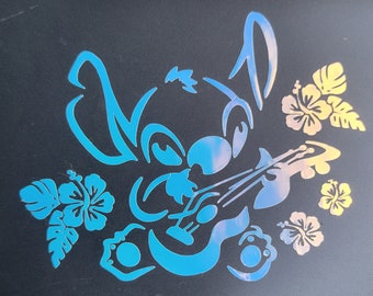 Stitch Car Decal - Etsy