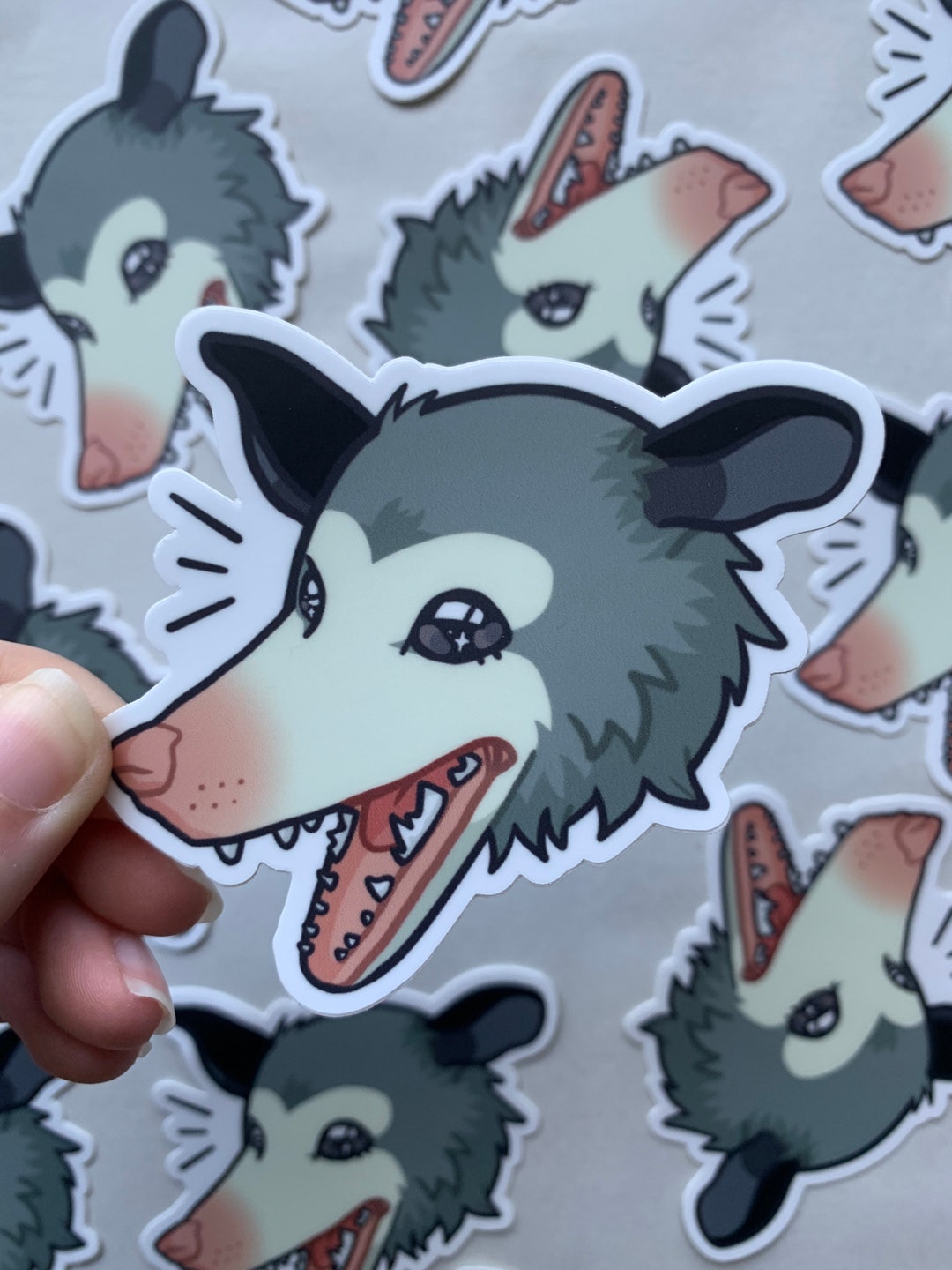 Yelling Possum Sticker - Etsy