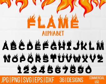 Flame Font Fire Font Burning Font Flaming Letters Font Burning Fire ...
