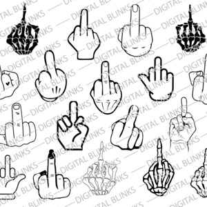 Mittelfinger SVG, Mittelfinger Cricut, Mittelfinger PNG, Mittelfinger ...