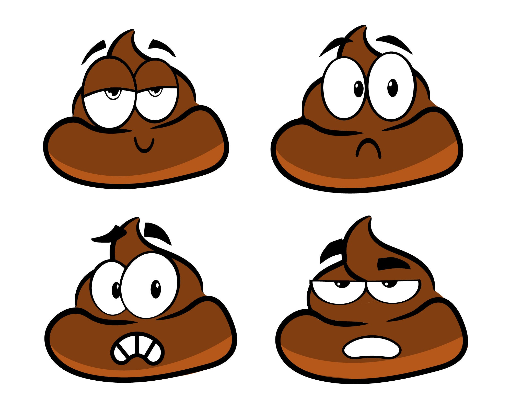 Poop Emoji SVG Bundle Poop Face Emoji SVG Poop SVG Poop - Etsy Singapore
