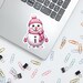 Cute Pink Christmas Snowman Clipart Cute Christmas Clipart - Etsy