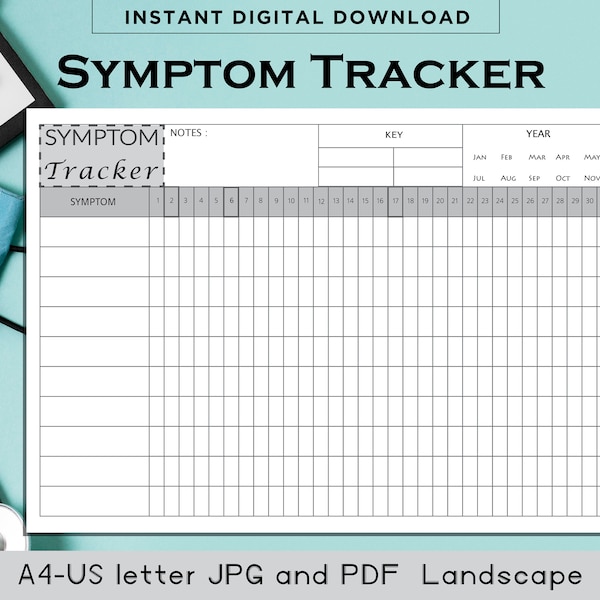 Symptom Tracker - Etsy