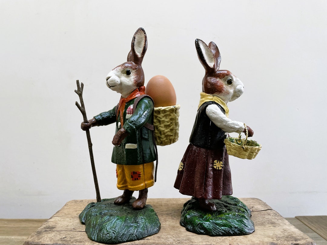 Beautiful Pair of Rabbits/ Hares - Easter Decoration - Etsy