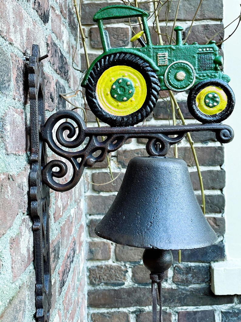 Cast Iron Bell - Tractor John Deere - Bell for Wall Mounting - Etsy