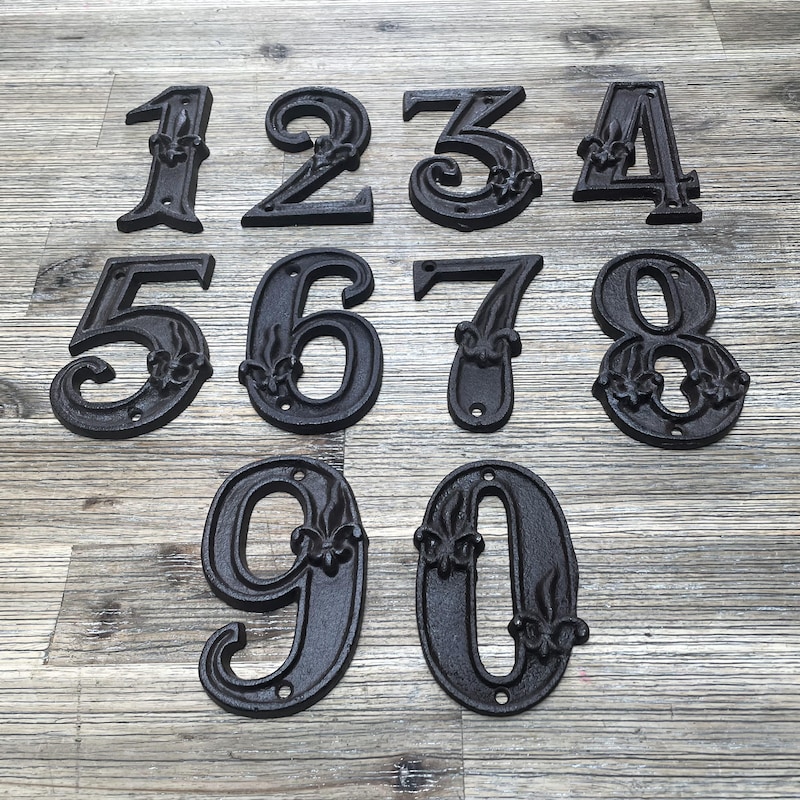 French House Numbers - Etsy