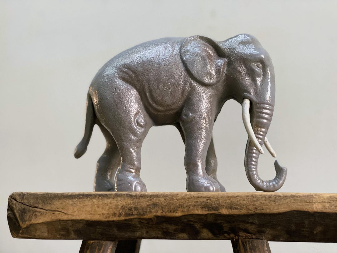 Piggy Bank - Cast Iron Elephant - Vintage Style Money Box - Etsy