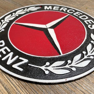 Superb Cast Iron Sign - Mercedes- Benz - German Car Brand - Etsy