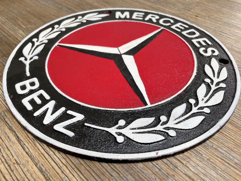 Superb Cast Iron Sign Mercedes Benz German Car Brand - Etsy
