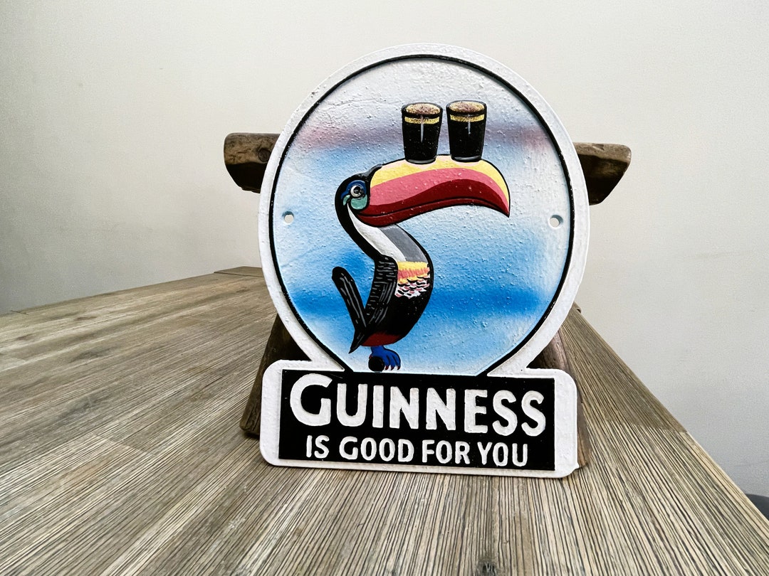 Guinness Pub Sign - Cast Iron Pub Sign - Irish Brewery - Etsy