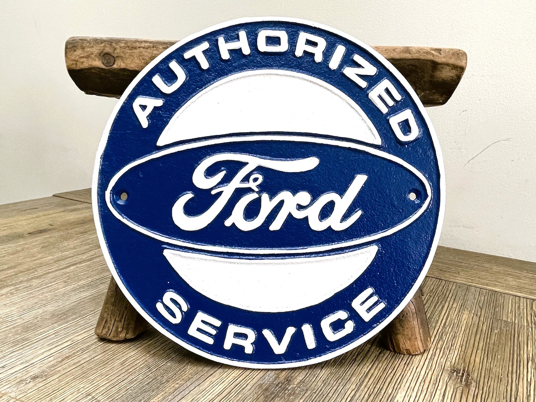 Superb Cast Iron Sign - Ford - American Car Brand - Etsy