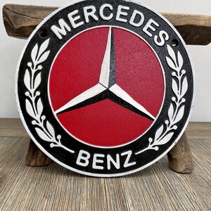 Superb Cast Iron Sign - Mercedes- Benz - German Car Brand - Etsy