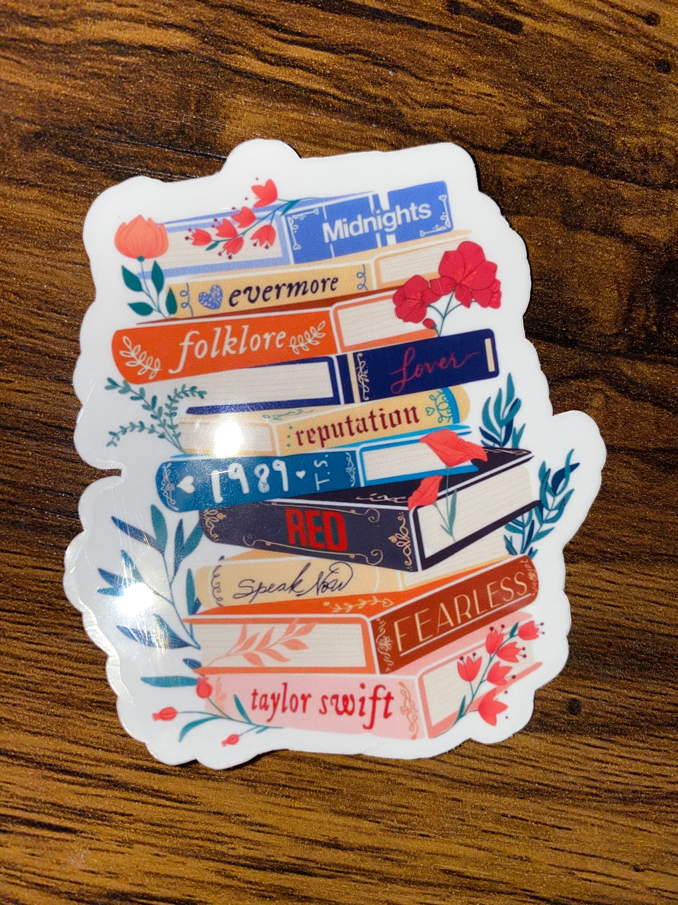 Taylor Swift Album Sticker - Etsy