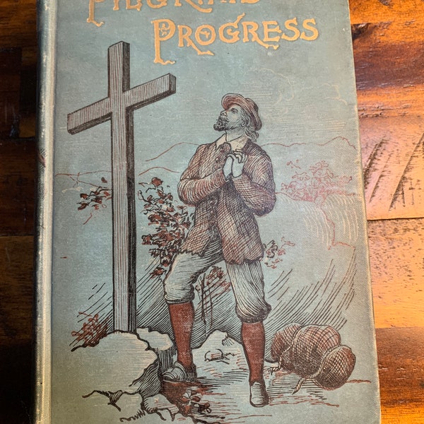 Antique Pilgrims Progress Book - Etsy