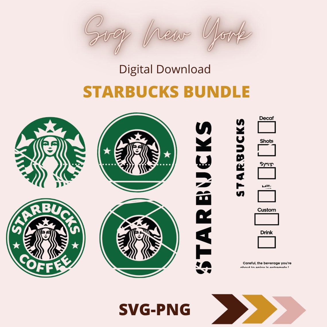 Starbucks Logo Bundle Ring Svg-png Ai Cut File, Print Starbucks File ...