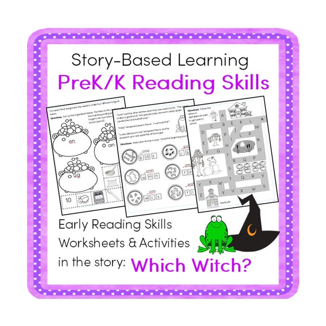 Story-based Workbook for Early Reading Skills - Etsy