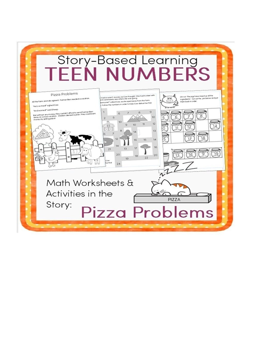 Story-based Workbook for Teen Numbers - Etsy