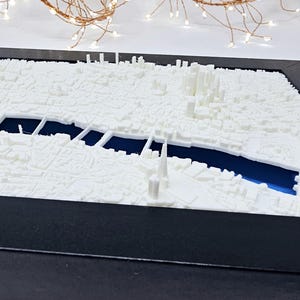 3D Printed London Map - Architectural - Modern Sleek Design - Home ...