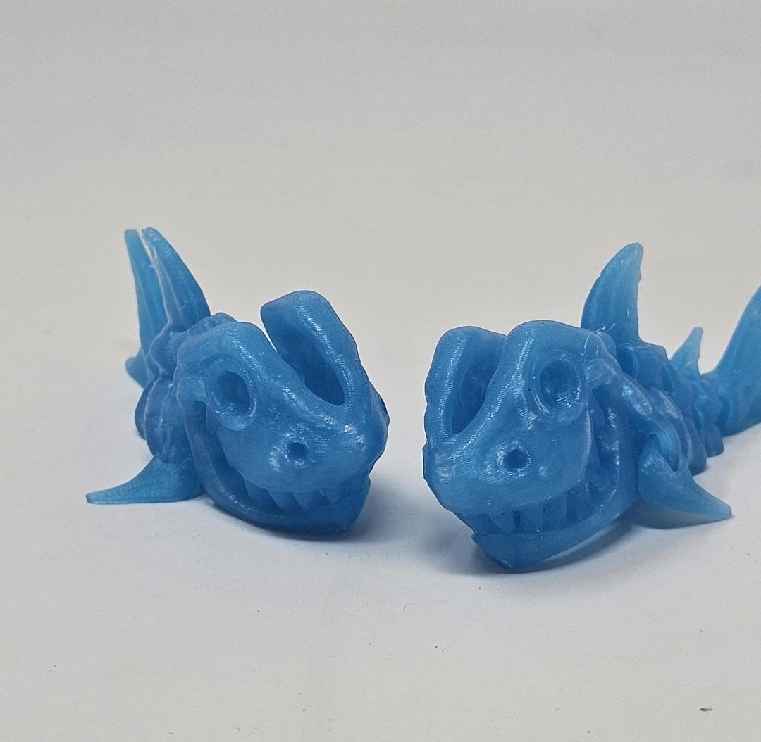 Flexi Cool Skeleton Shark | Highland Cow | 3D Printed Flexi Fidget Toy ...