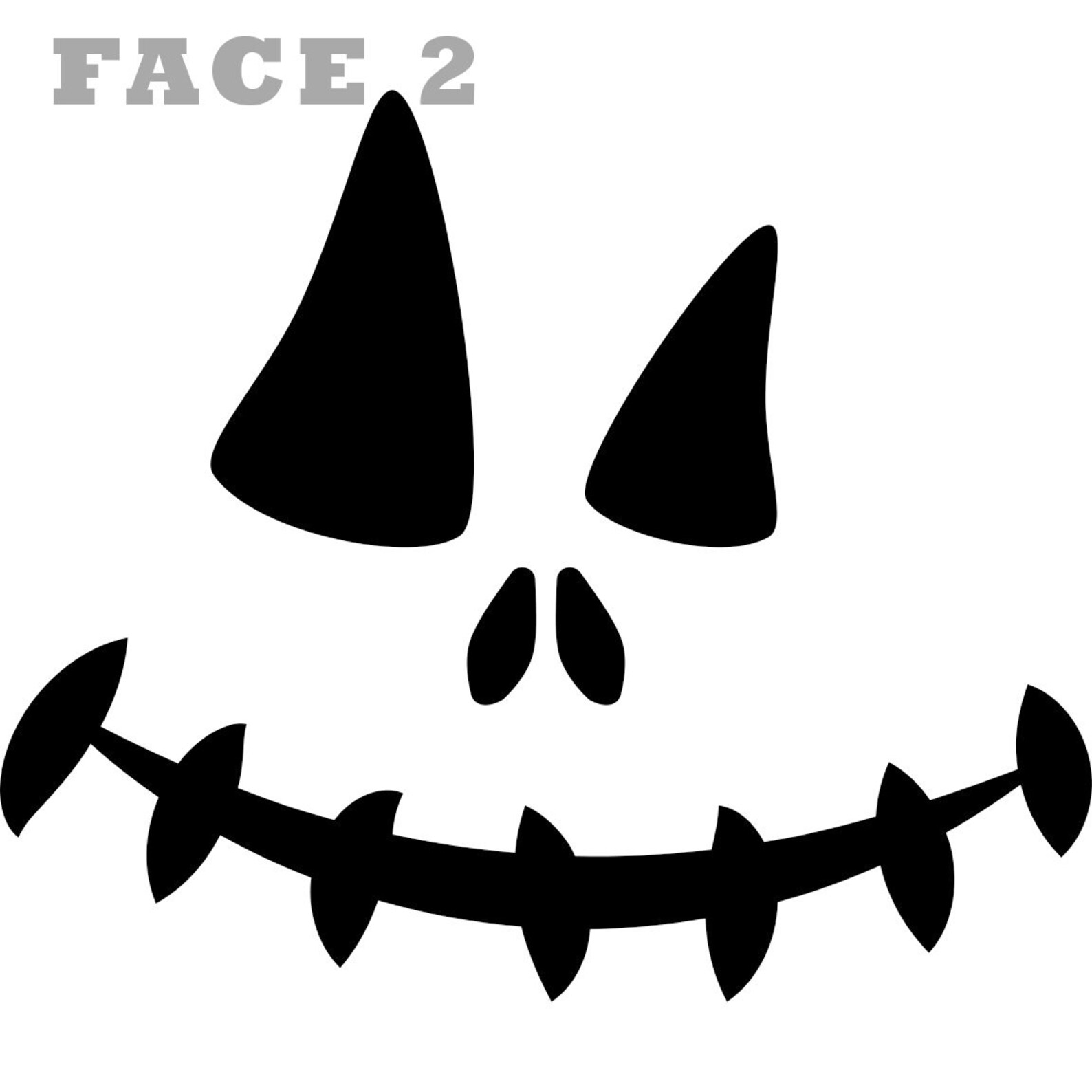 Halloween Pumpkin Face Stickers - Etsy
