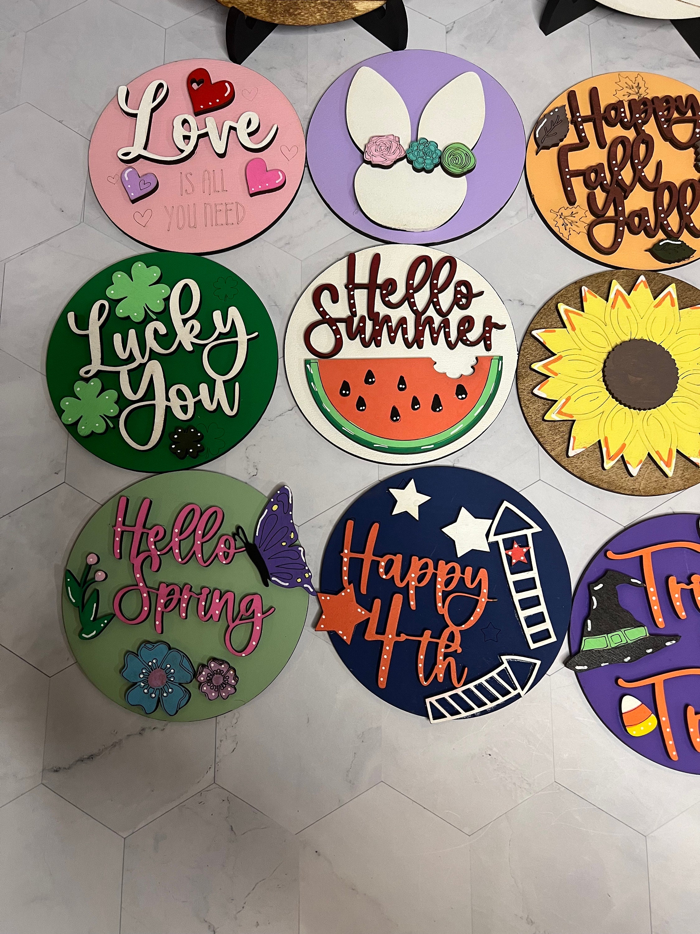 Interchangeable Welcome Sign, All Holidays Sign, Interchangeable Sign ...