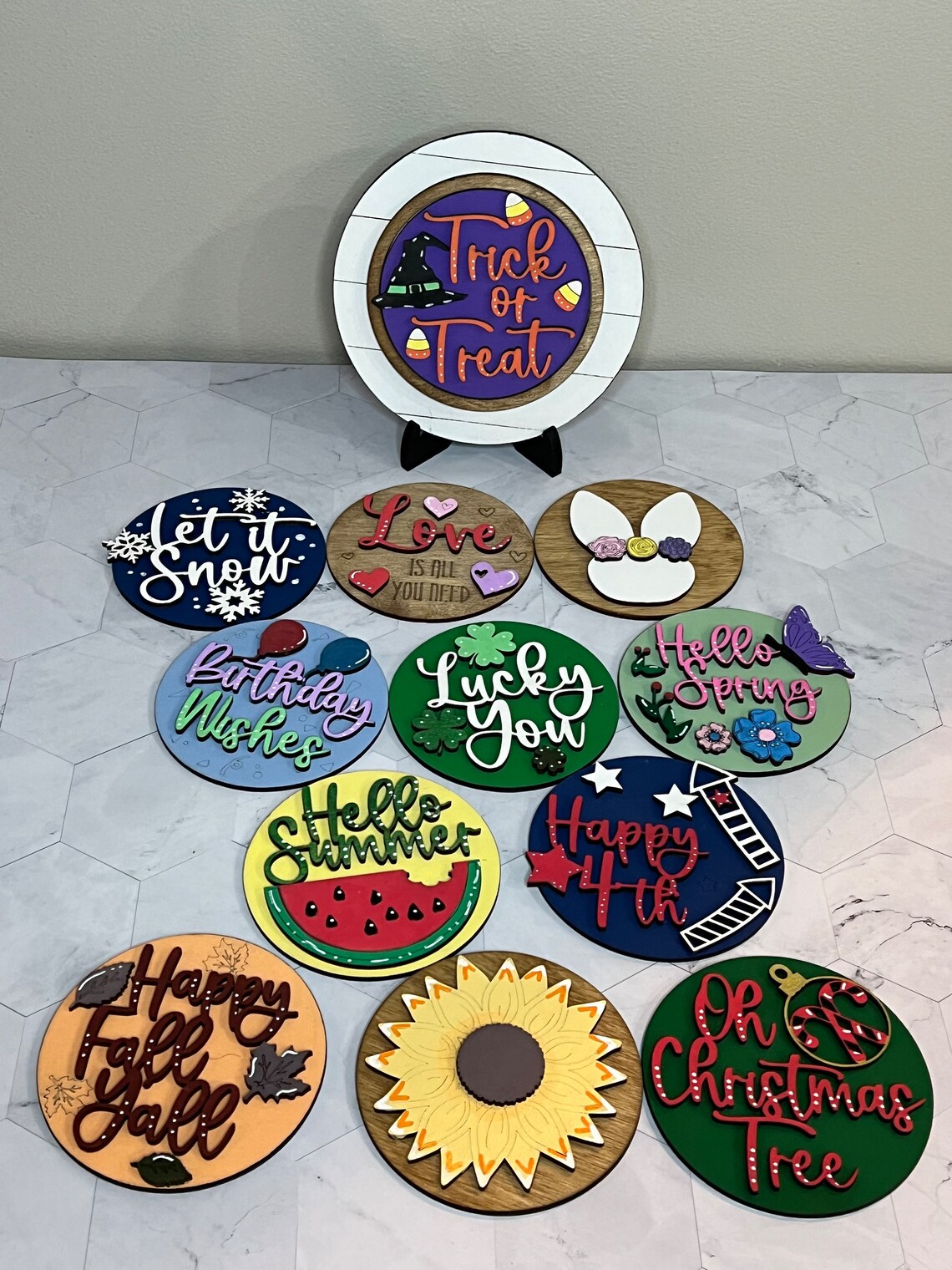 Interchangeable Welcome Sign All Holidays Sign - Etsy