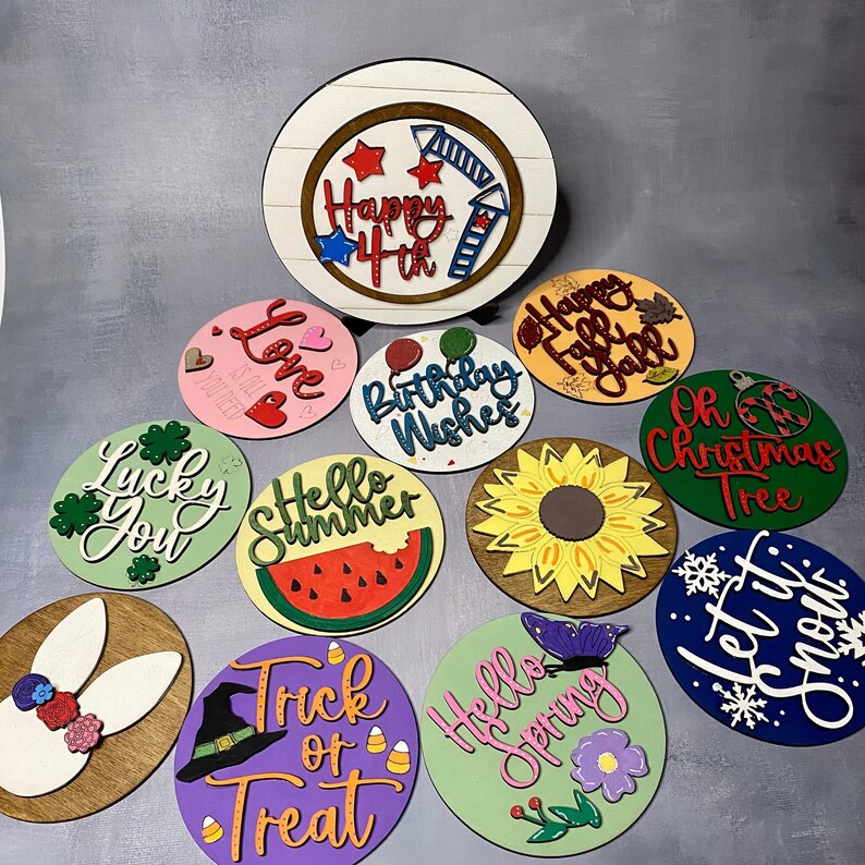 DIY Interchangeable Sign, Welcome Sign, All Holidays Sign ...