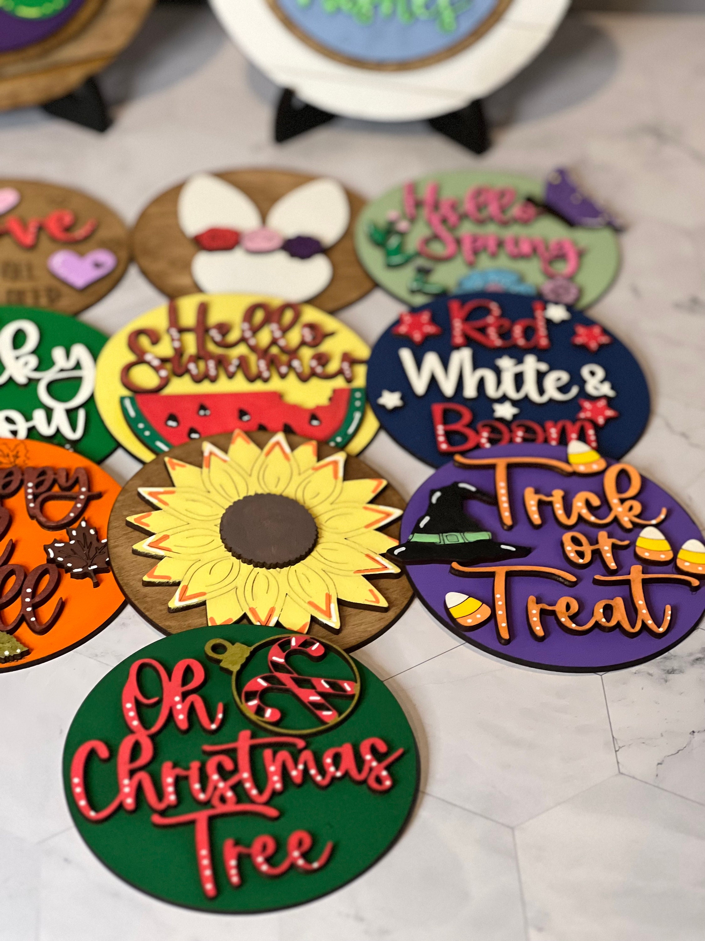 Interchangeable Welcome Sign All Holidays Sign - Etsy