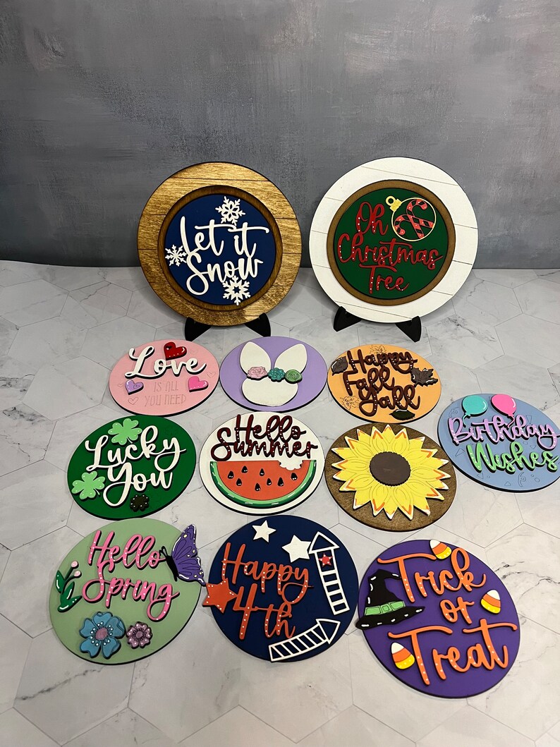 Interchangeable Welcome Sign, All Holidays Sign, Interchangeable Sign ...