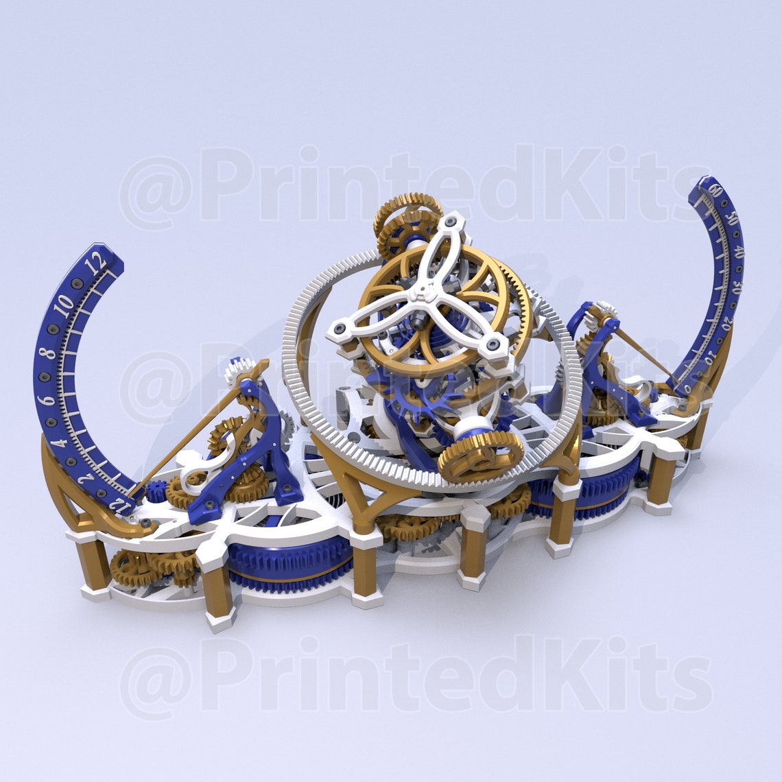 Triple Axis Tourbillion Clock Gift Set - Etsy