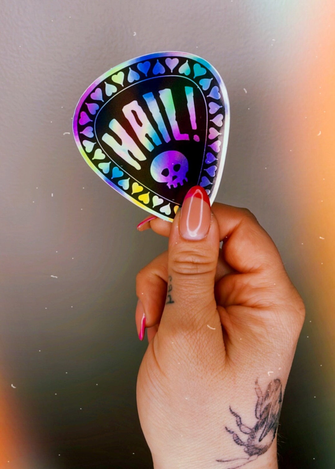 3” Hail Holographic Sticker | Die Cut | Punk | Goth | Alkaline Trio ...