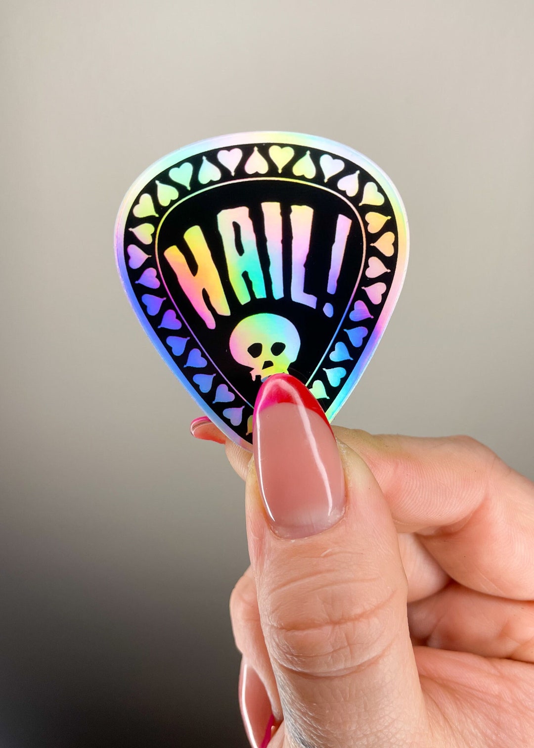 2” Hail Holographic Sticker | Die Cut | Punk | Goth | Alkaline Trio ...