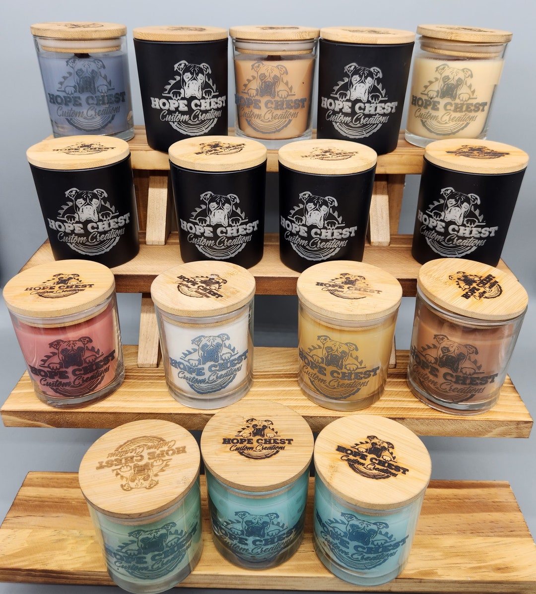 Handcrafted Wood Wick Candles - Etsy