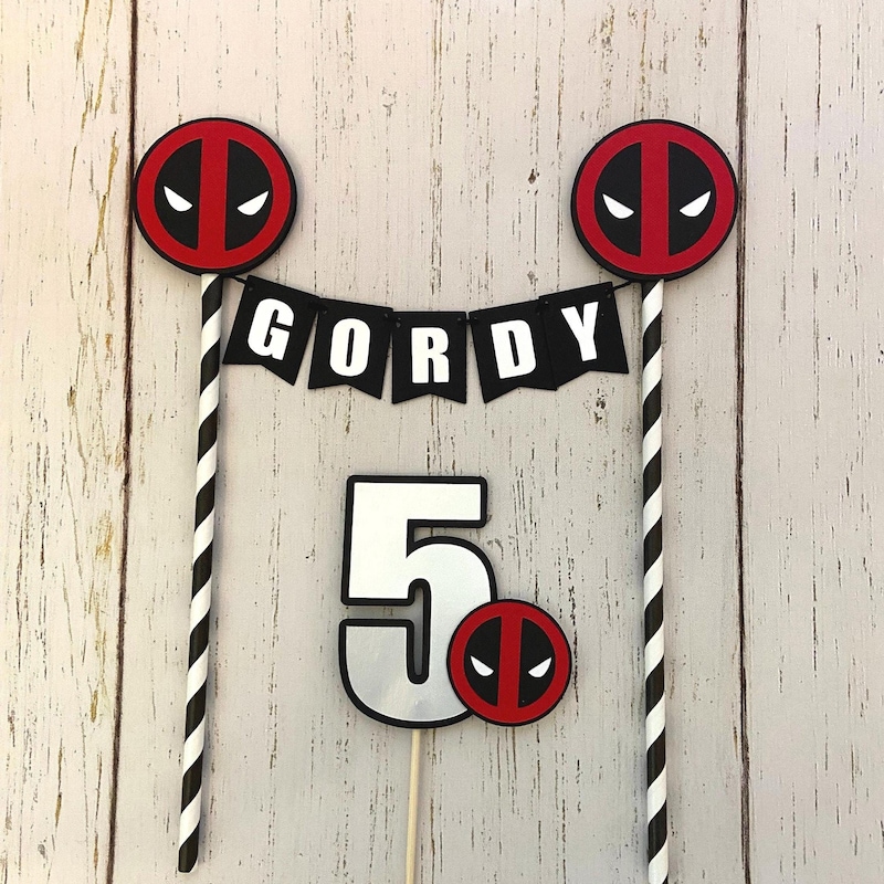 Deadpool Party Supplies - Etsy