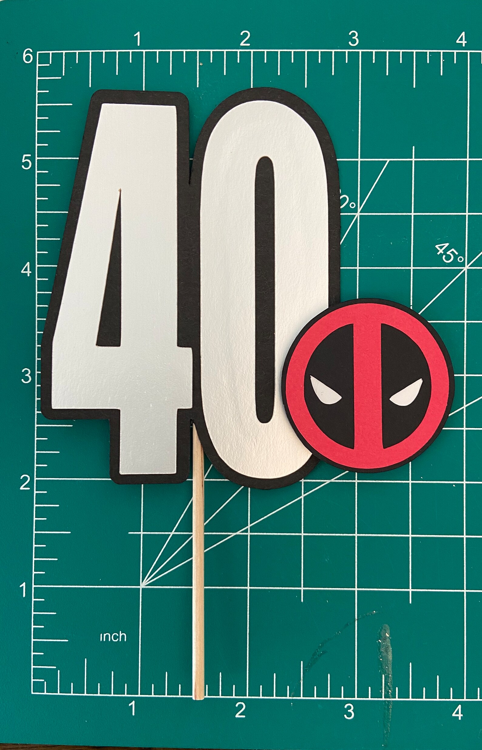 Deadpool Cake Topper/ Deadpool Party Decoration - Etsy