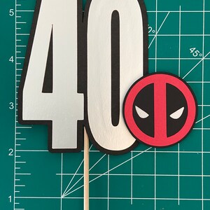 Deadpool Cake Topper/ Deadpool Party Decoration - Etsy