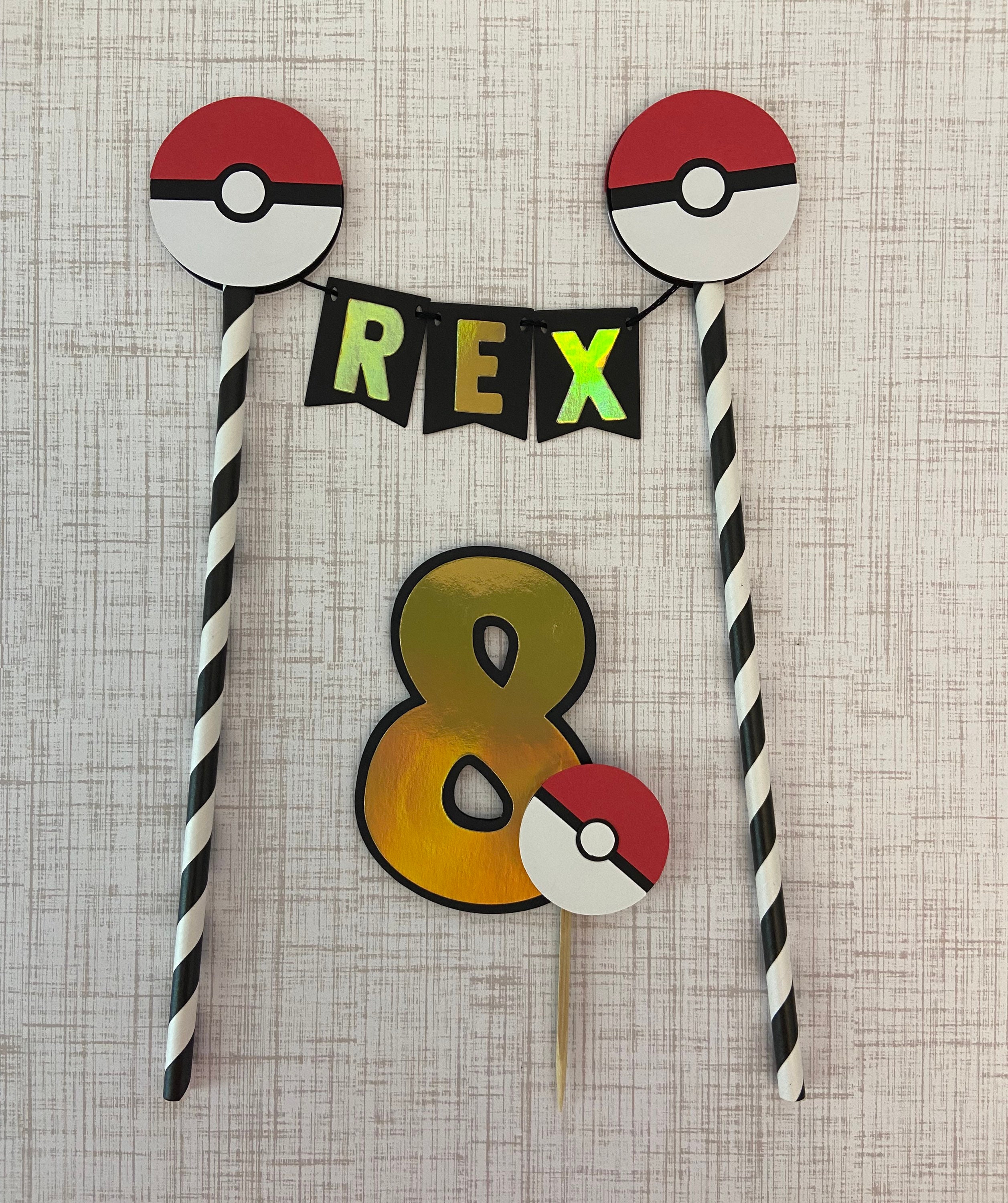 Pokémon Cake Topper / Modern Pokémon Party - Etsy