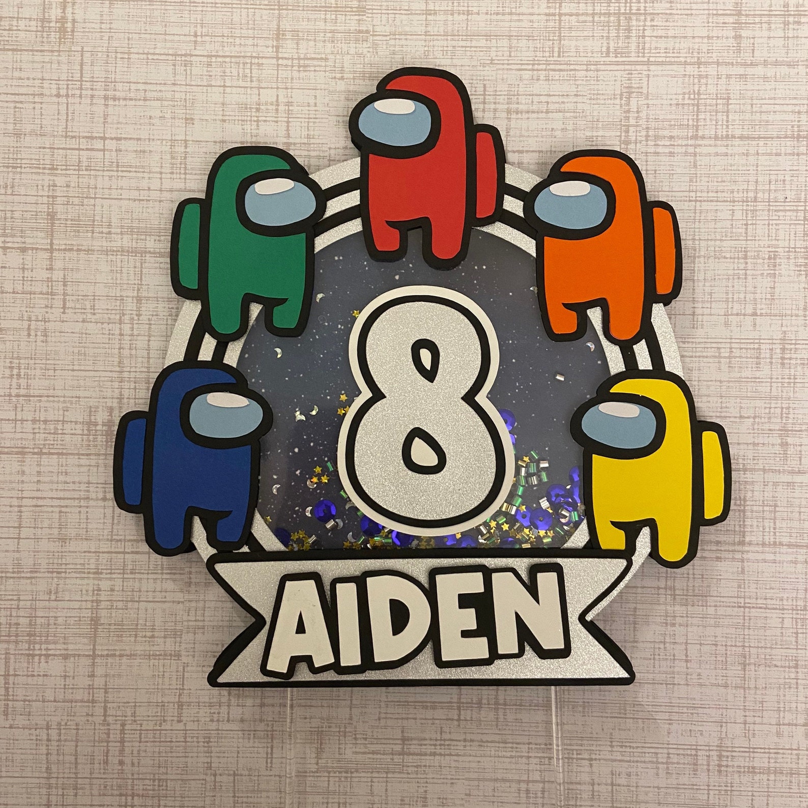 Among Us Cake Topper / Shaker / Birthday Decoration - Etsy