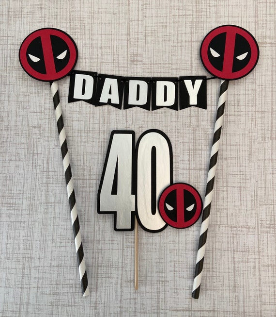 Deadpool Cake Topper/ Deadpool Party Decoration - Etsy