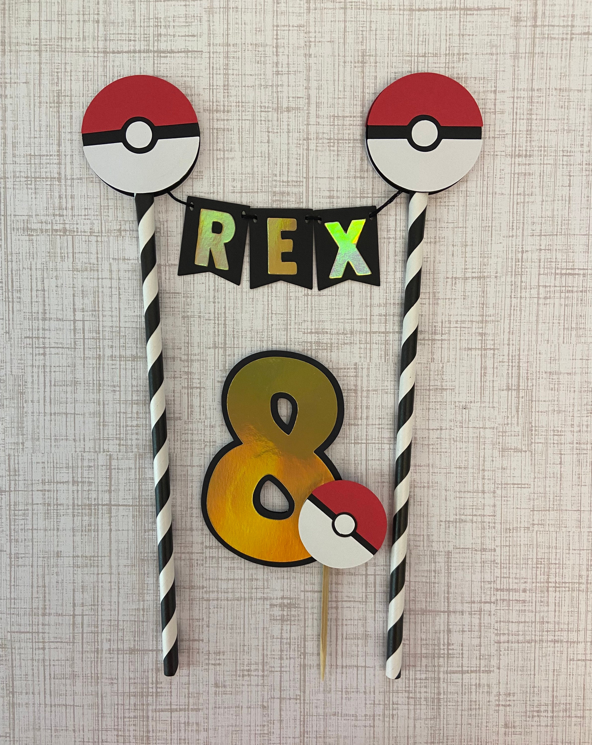 Pokémon Cake Topper / Modern Pokémon Party - Etsy