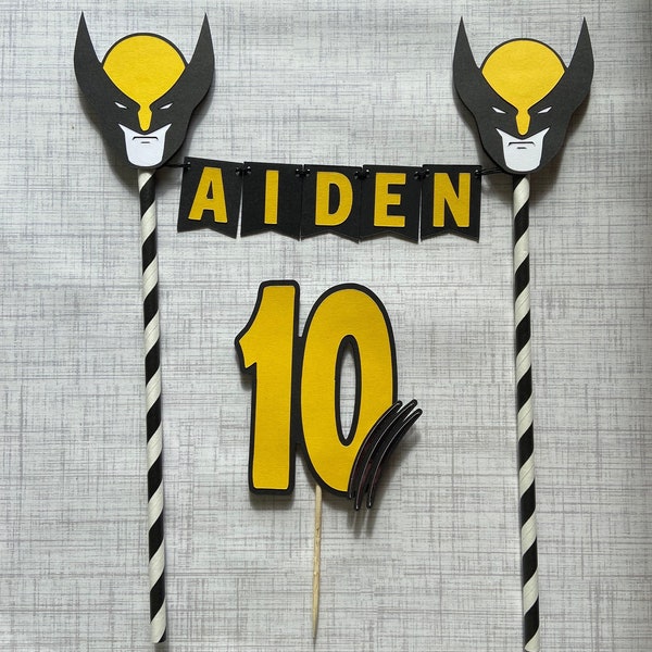 Wolverine Cake Topper - Etsy