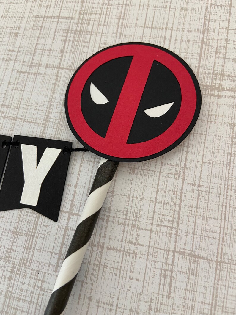 Deadpool Cake Topper/ Deadpool Party Decoration - Etsy