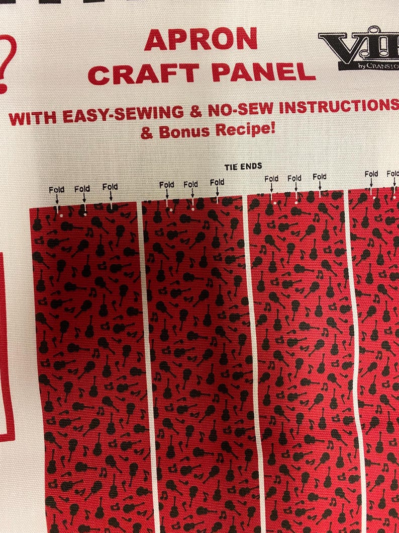 Elvis Presley Apron Panel With Instructions to Make Apron - Etsy