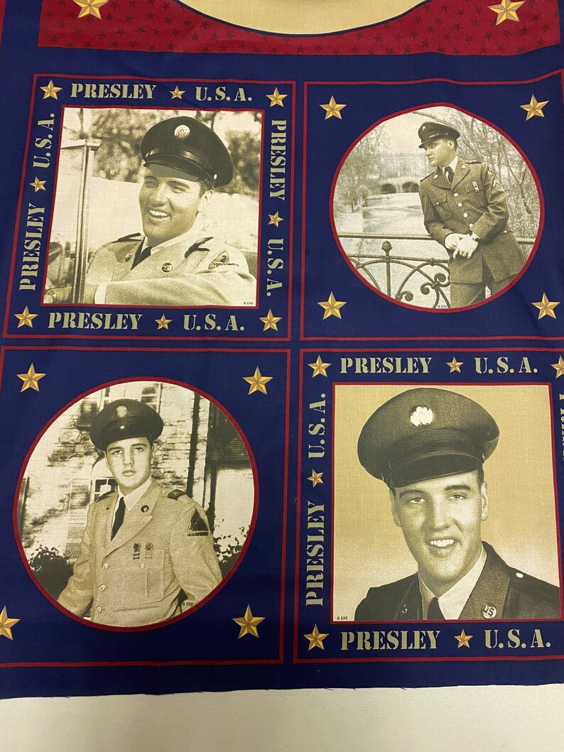 Elvis Presley Army Fabric 7 Yards - Etsy