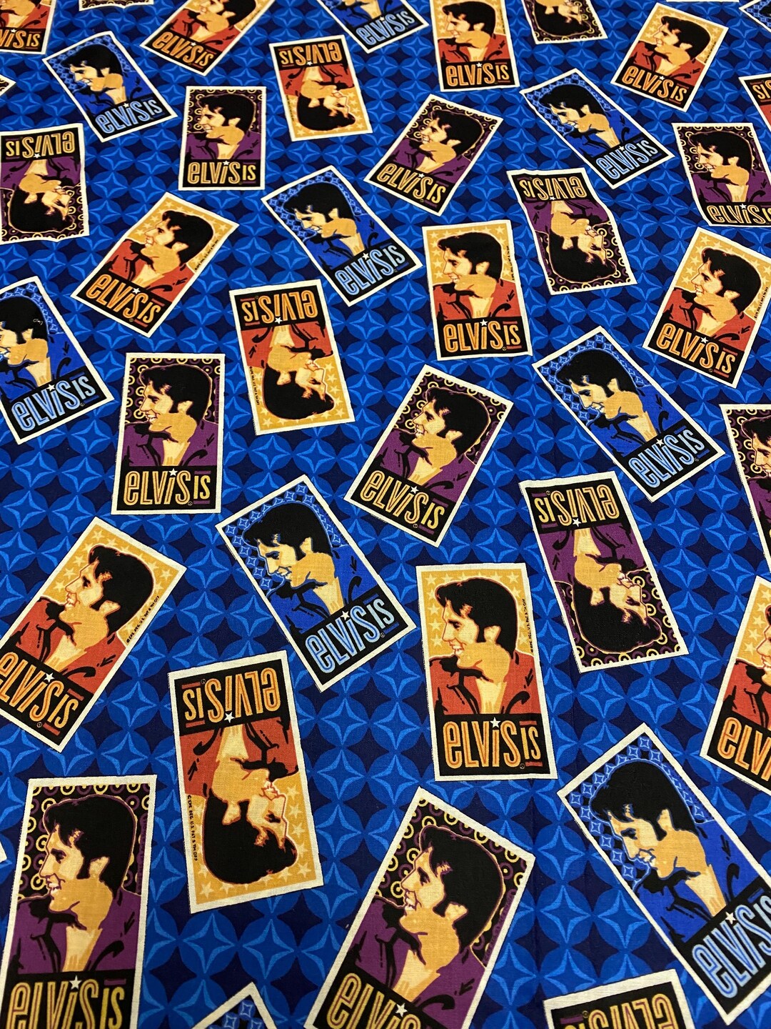 Elvis Presley Fabric..4 Yards X44” Wide..elvis is Fabric.. It’s a ...