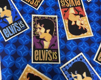 Elvis Presley Military 100% Cotton Fabric 2 Large Panels 2 - Etsy