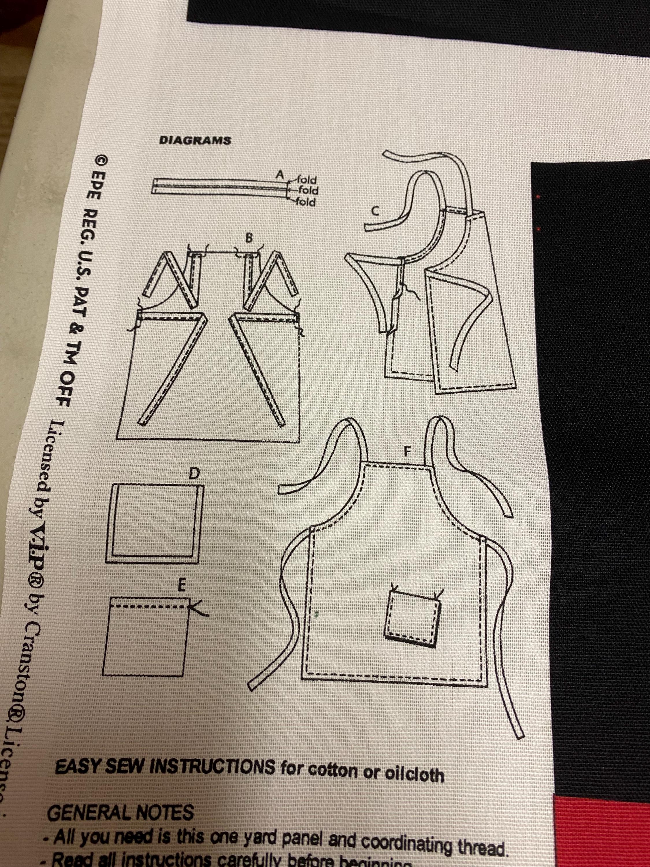 Elvis Presley Apron Panel With Instructions to Make Apron - Etsy