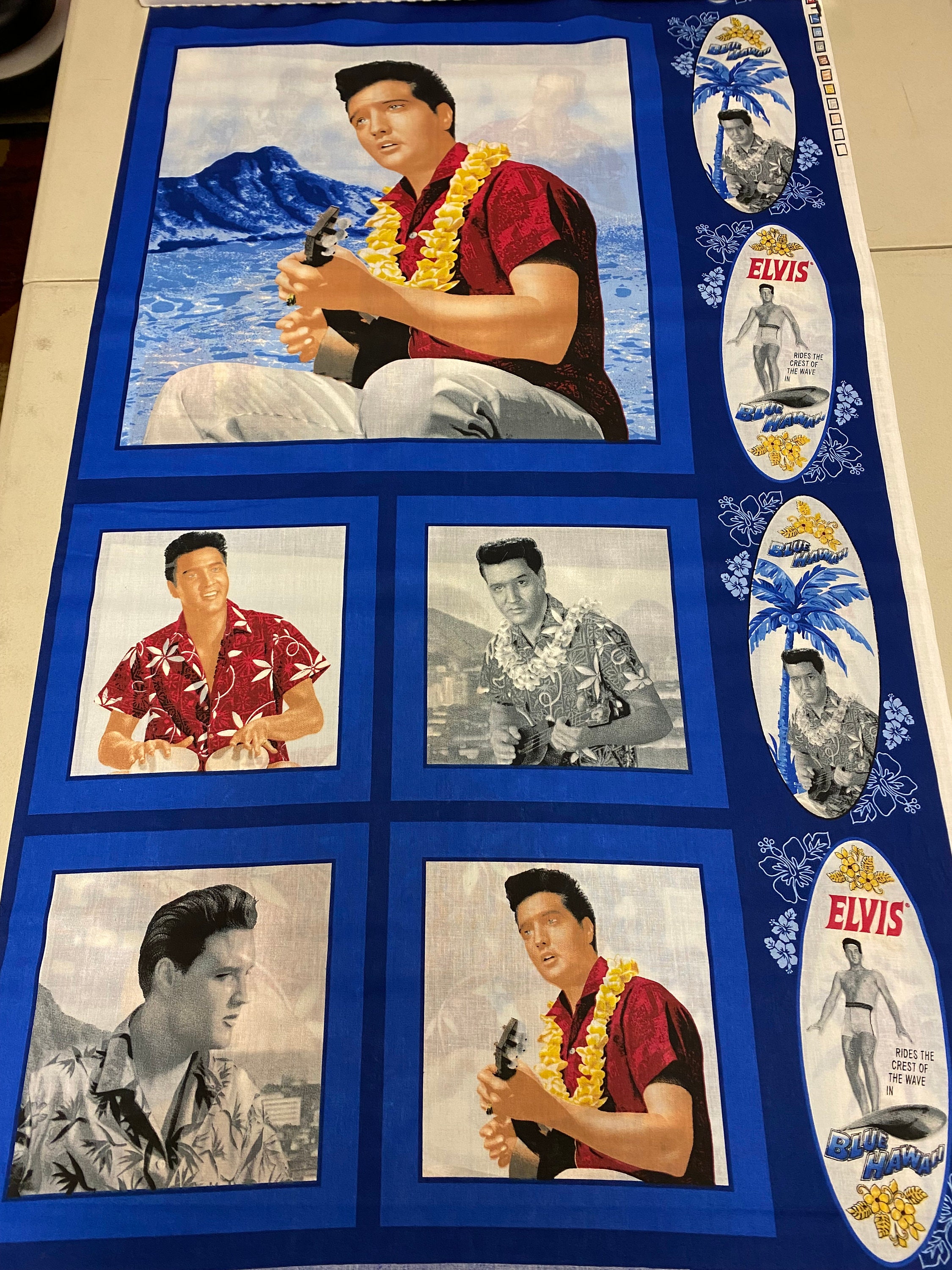 Elvis Presley Fabric Blue Hawaii - Etsy
