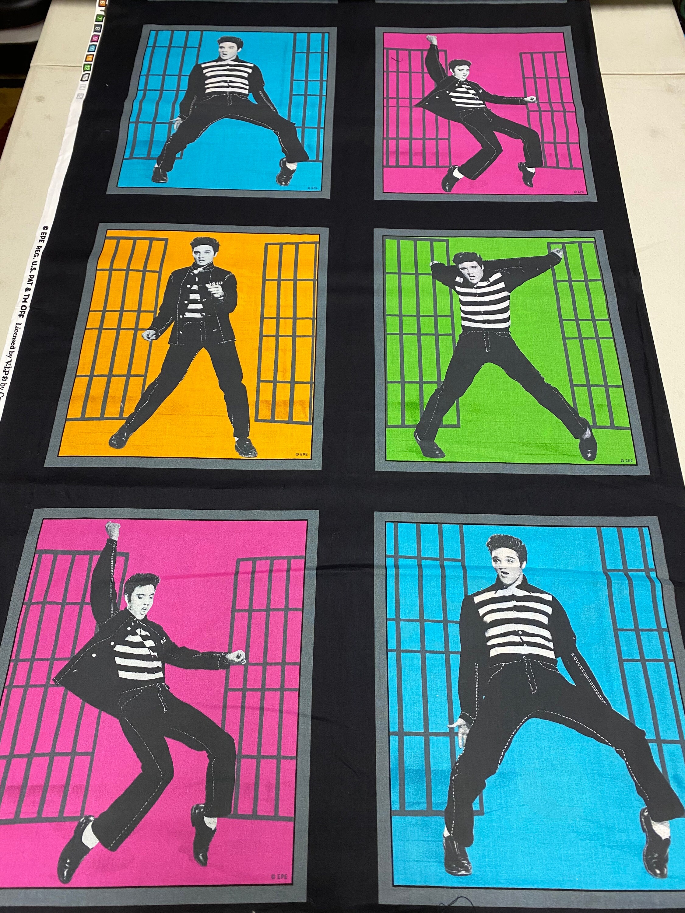 Elvis Fabric Jailhouse Rock - Etsy